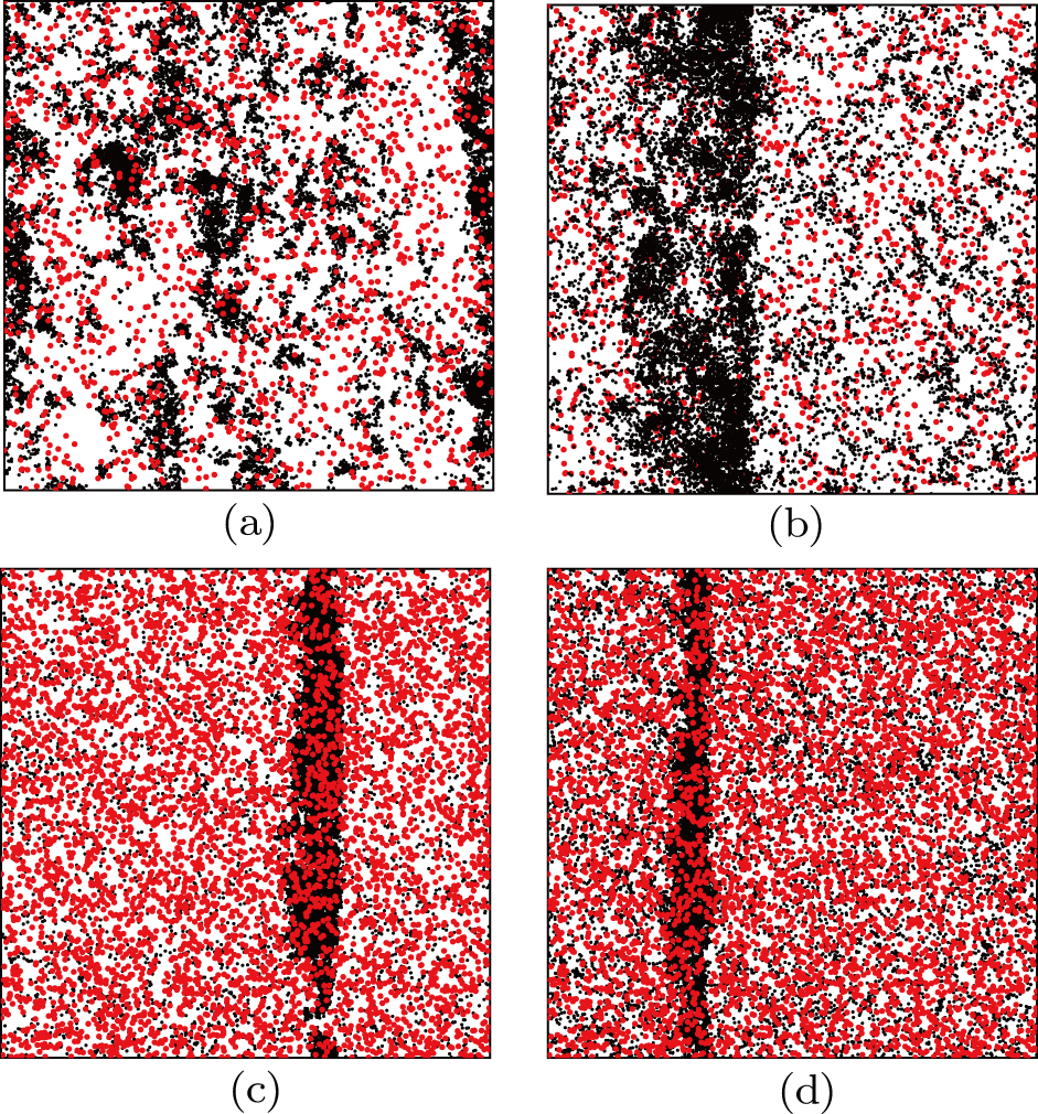 Collective motion of active particles in environmental noise